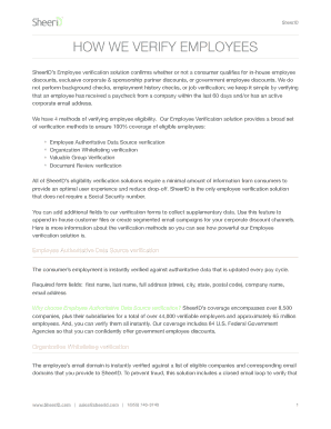 Fillable Online How We Verify Employees Fax Email Print - pdfFiller