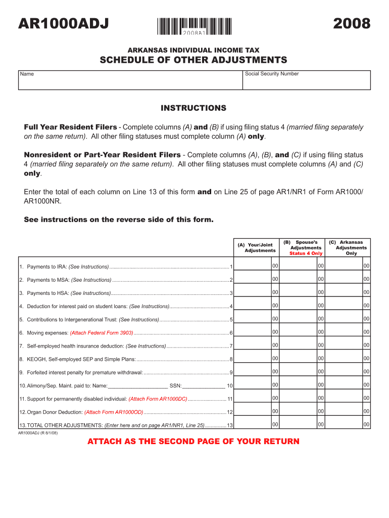 Fillable Online Full Year Resident Filers - Complete columns (A) and (B ...