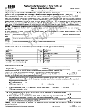 Fillable Online Form 8868 (Rev. January 2011) - webservicesfp.lscsoft ...