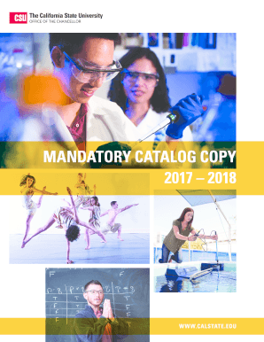 Fillable Online MANDATORY CATALOG COPY Fax Email Print - pdfFiller