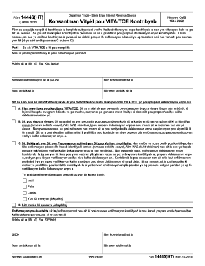 Fillable Online irs Form 14446 (HT) (Rev. 10-2016). Virtual VITA/TCE ...