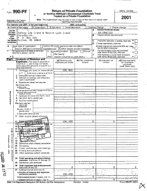 Fillable Online . Form 99b PF Return of Private Foundation Fax Email ...