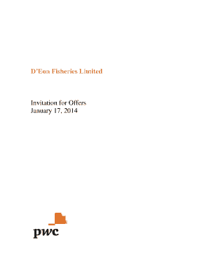 Fillable Online Invitation for Offers - pwc.com Fax Email Print - pdfFiller