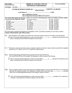 Fillable Online eforms alacourt JU-25 Sample - eforms alacourt Fax ...