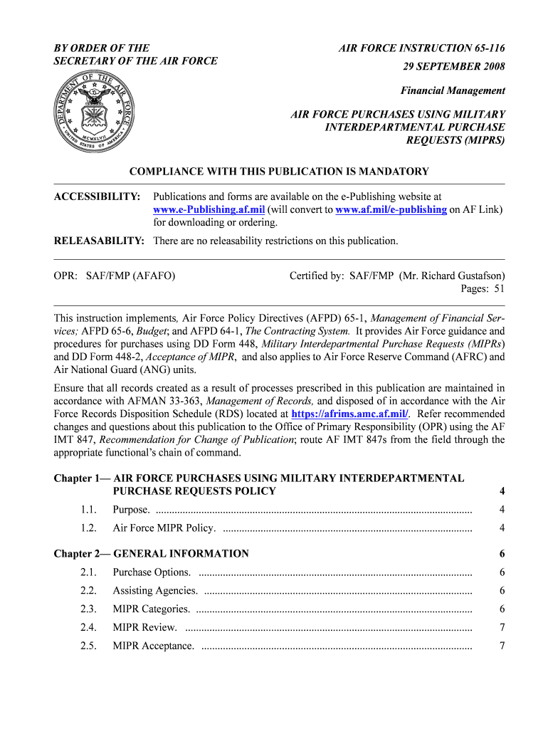 Fillable Online govdocs rutgers AIR FORCE PURCHASES USING MILITARY ...