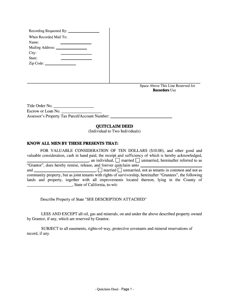 How To Fill Out A Joint Tenancy Quit Claim Deed In Oklahoma Fill 