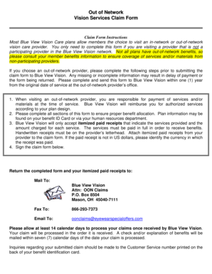 Fillable Online liberty Most Blue View Vision Care plans allow members ...