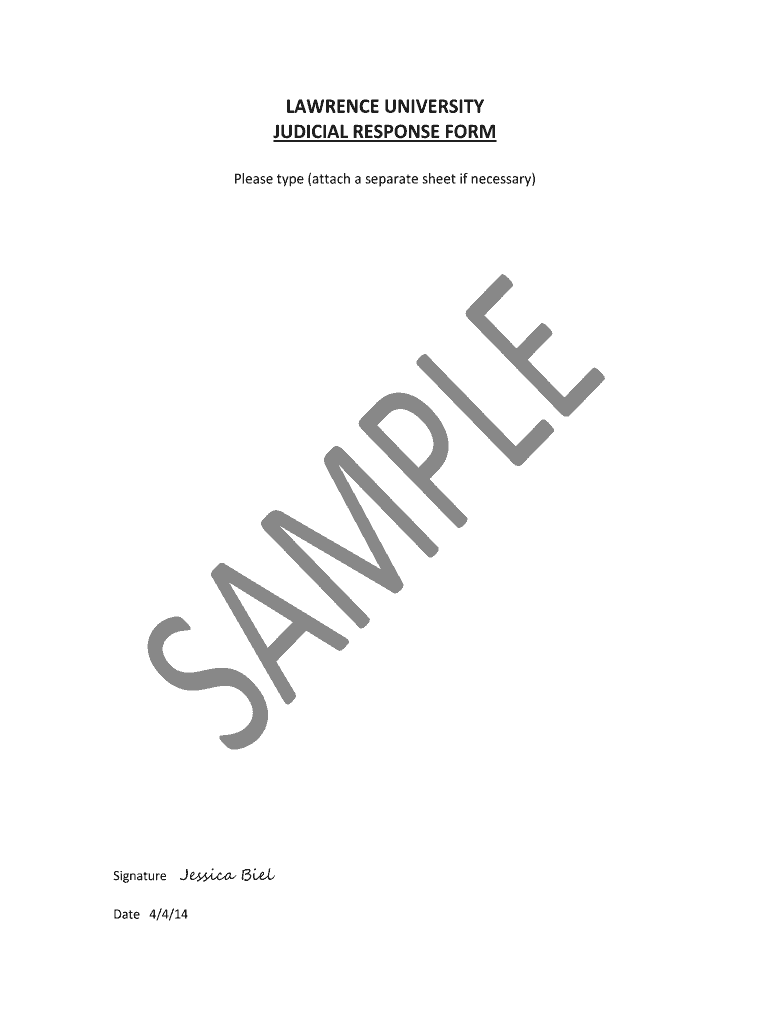 Fillable Online lawrence EXAMPLE Response Form.pdf - Lawrence University - lawrence Fax Email ...