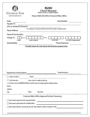 Fillable Online georgefox Rush Check Request Form - George Fox ...