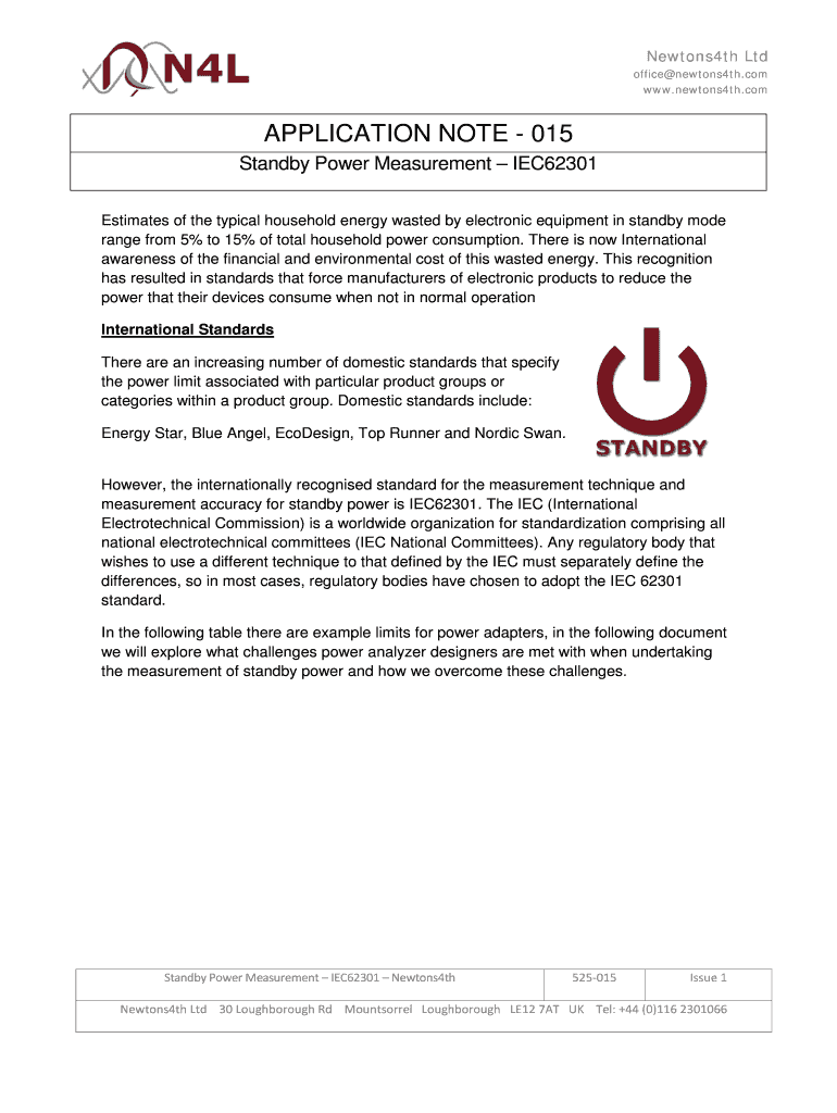 Fillable Online APPLICATION NOTE - 015 Fax Email Print - pdfFiller