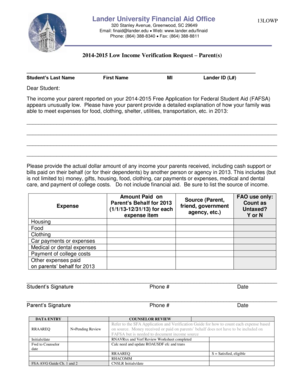 Fillable Online lander 320 Stanley Avenue, Greenwood, SC 29649 - lander ...