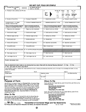 Fillable Online Form W-3C (Rev. December 2002) - Beatrezcpa.com Fax ...