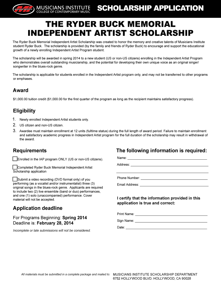 Fillable Online mi THE RYDER BUCK MEMORIAL Fax Email Print - pdfFiller