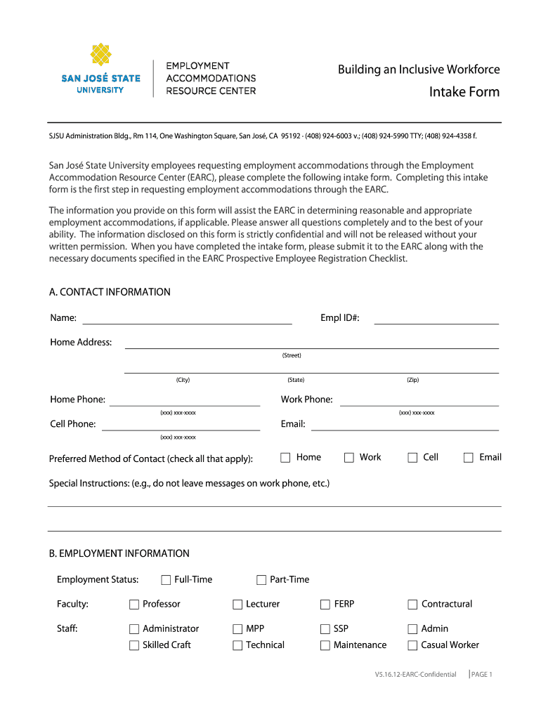Fillable Online sjsu Building an Inclusive Workforce Fax Email Print - pdfFiller