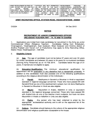 Fillable Online Download Full Advt & Application Form for Indian Army ...