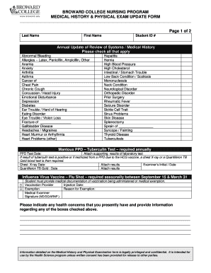 Fillable Online broward Broward College - Health Sciences Admissions ...