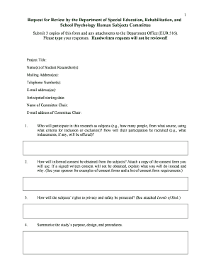 Fillable Online csus Human Subjects Request Form - California State ...