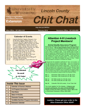 Fillable Online uwyo Lincoln County - University of Wyoming - uwyo Fax Email Print - pdfFiller