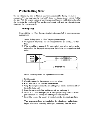 Accurate printable ring sizer - couturefity
