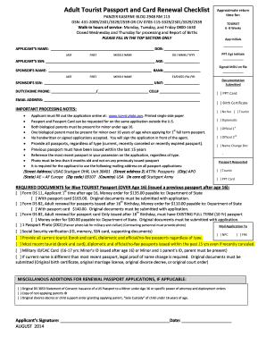 Fillable Online stuttgart army Renewal Tourist Passports - US Army ...