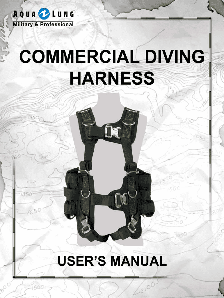 Fillable Online COMMERCIAL DIVING HARNESS - Scuba Center Fax Email ...