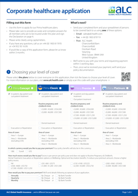 Fillable Online Corporate healthcare application - ALC Health Fax Email ...