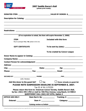 Fillable Online makingstrides acsevents Auction Forms- Pinks.doc - makingstrides acsevents Fax ...