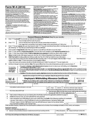Fillable Online withhold the correct federal income tax from your pay ...