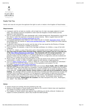 Fillable Online Family Visit Visa Fax Email Print - pdfFiller