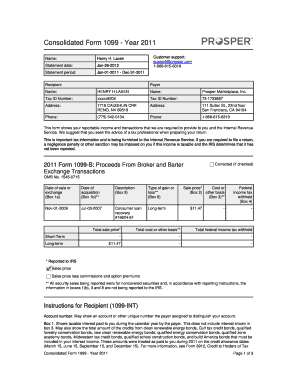 Fillable Online Consolidated Form 1099 - General Information on ...
