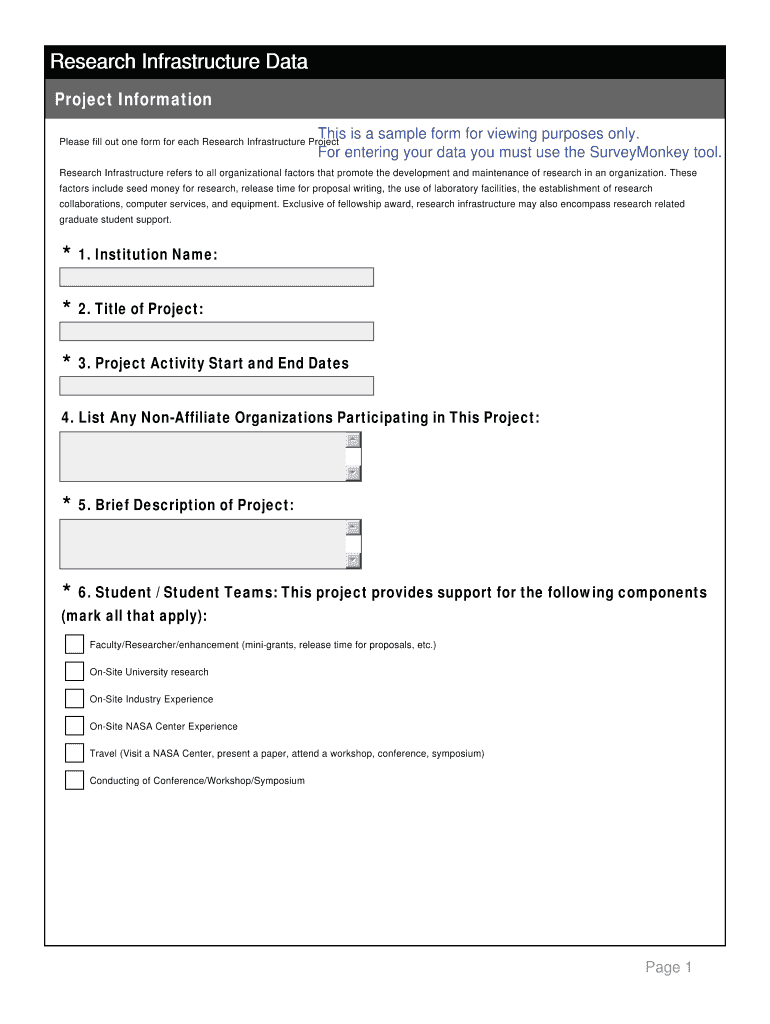 Fillable Online casgc ucsd Research Infrastructure Sample Data Form ...