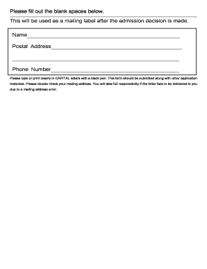 Fillable Online Please fill out the blank spaces below Fax Email Print ...