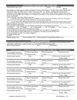 Fillable Online Early Release Form (English) - ERC Fax Email Print ...