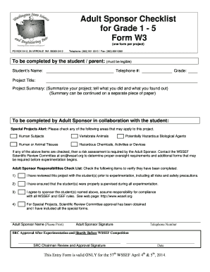 Fillable Online Adult Sponsor Checklist Fax Email Print - pdfFiller