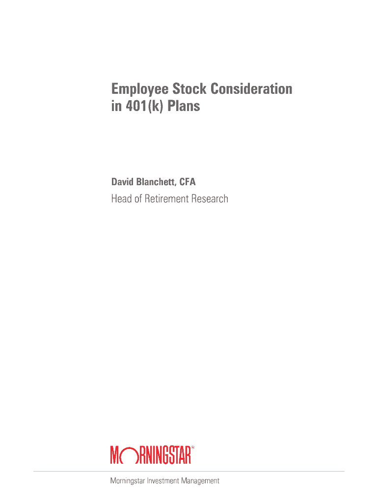 Fillable Online Employee Stock Consideration Fax Email Print - pdfFiller