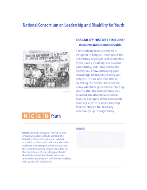 Fillable Online Disability History Timeline Fax Email Print - pdfFiller