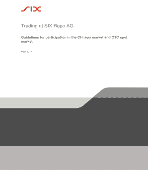 Fillable Online Trading at SIX Repo AG Fax Email Print - pdfFiller