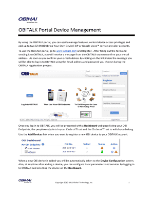 Fillable Online OBiTALK Portal Device Management Fax Email Print ...