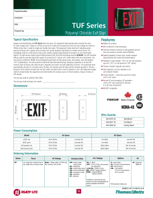 Fillable Online TUF Series - Ready-Lite Fax Email Print - pdfFiller