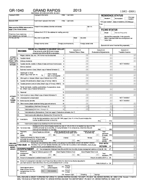 Fillable Online grcity case number gr1040 form Fax Email Print - pdfFiller