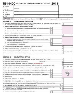 Fillable Online tax ri Ri-1040c rhode island composite income tax ...