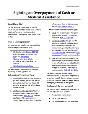 Fillable Online Fighting an Overpayment of Cash or Fax Email Print ...