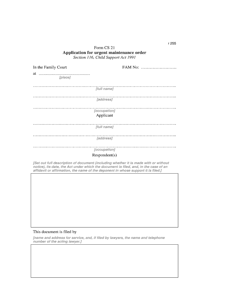 Fillable Online justice govt r 255 Fax Email Print - pdfFiller
