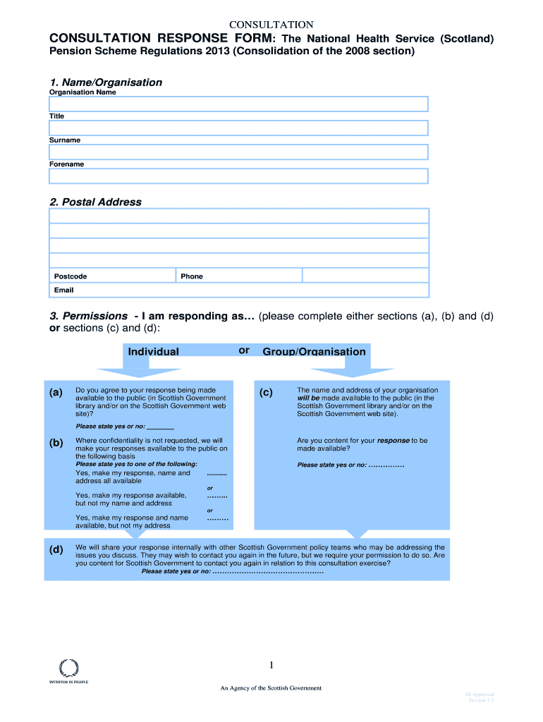 Fillable Online Printable Response Form - Scottish Public Pensions ...