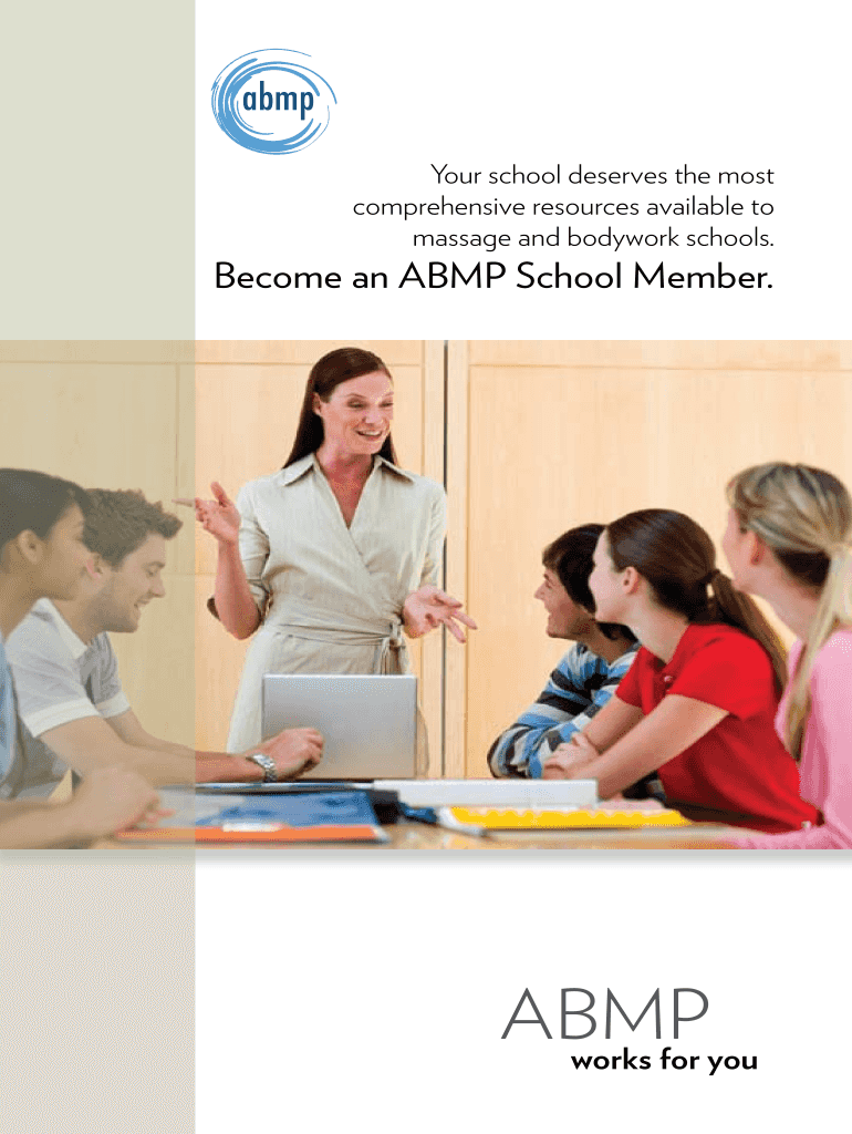 Fillable Online Become an ABMP School Member. - ABMP.com Fax Email ...