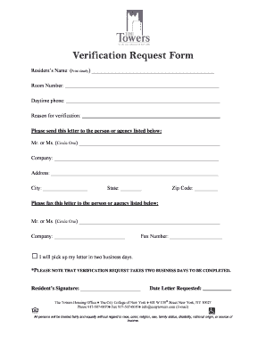 Fillable Online Meteorite Verification Request Form - The Towers at City College of ... Fax ...