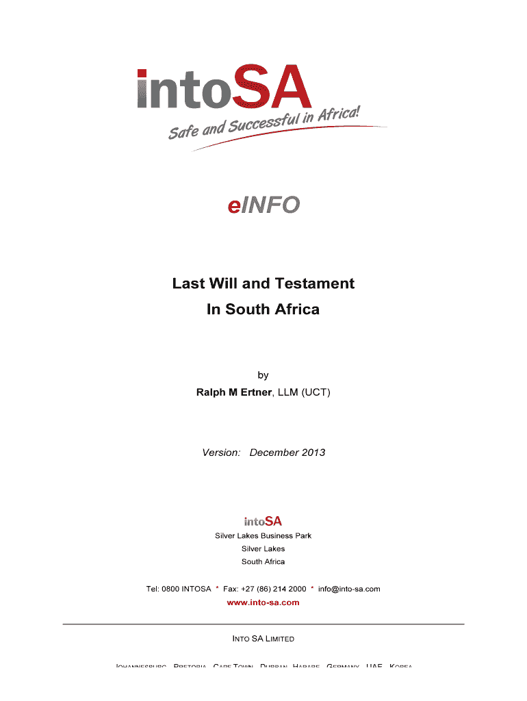 Fillable Online Ralph M Ertner, LLM (UCT) Fax Email Print - pdfFiller