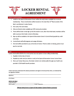 Fillable Online wp wpi LOCKER RENTAL - wp wpi Fax Email Print - pdfFiller