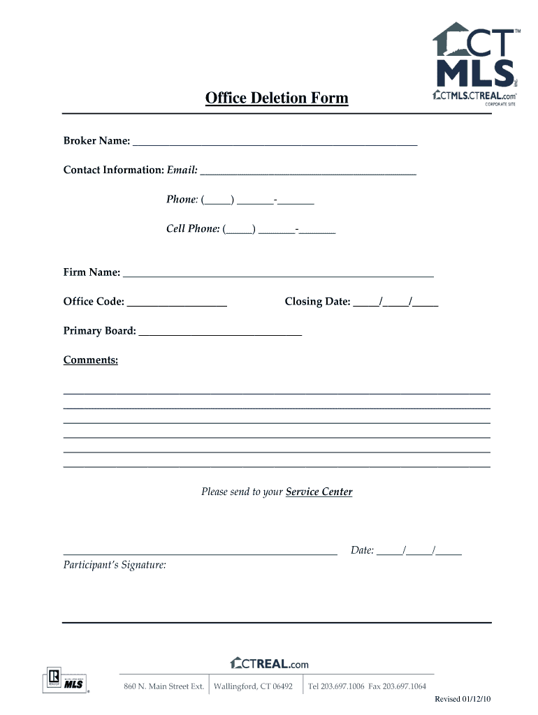 Fillable Online Office Deletion Form Fax Email Print - pdfFiller