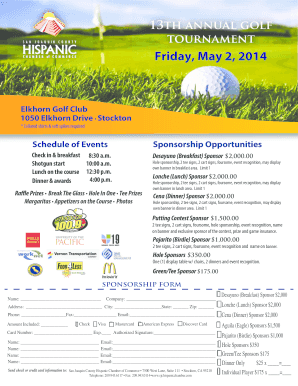 Fillable Online Golf Tournament Registration Form Final Fax Email Print ...